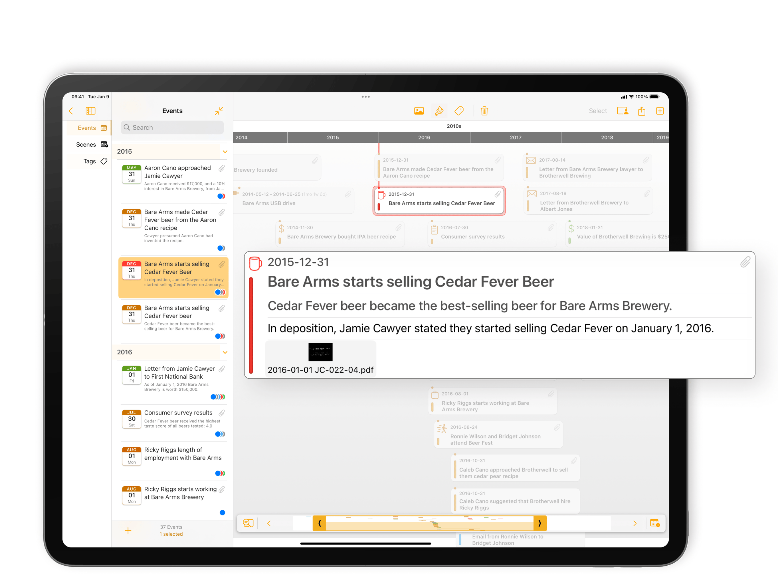 TimelinePad — Create Legal Timelines